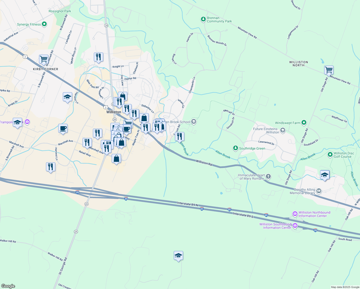 Williston VT - Walk Score