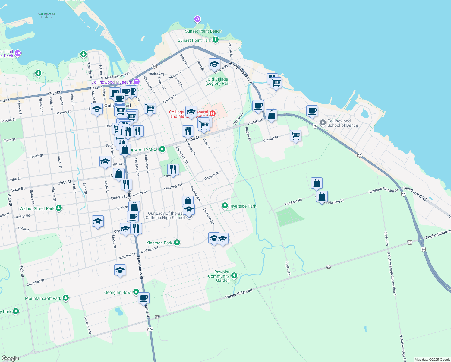 402 Peel Street, Collingwood ON - Walk Score