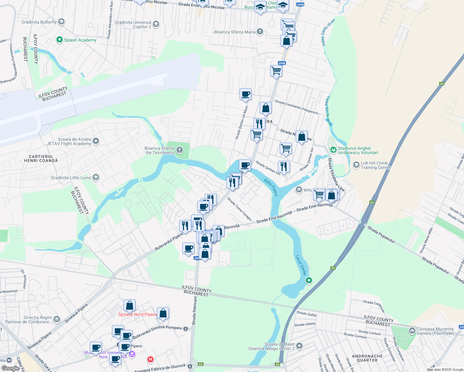 1H Bulevardul Pipera, Voluntari IF - Walk Score