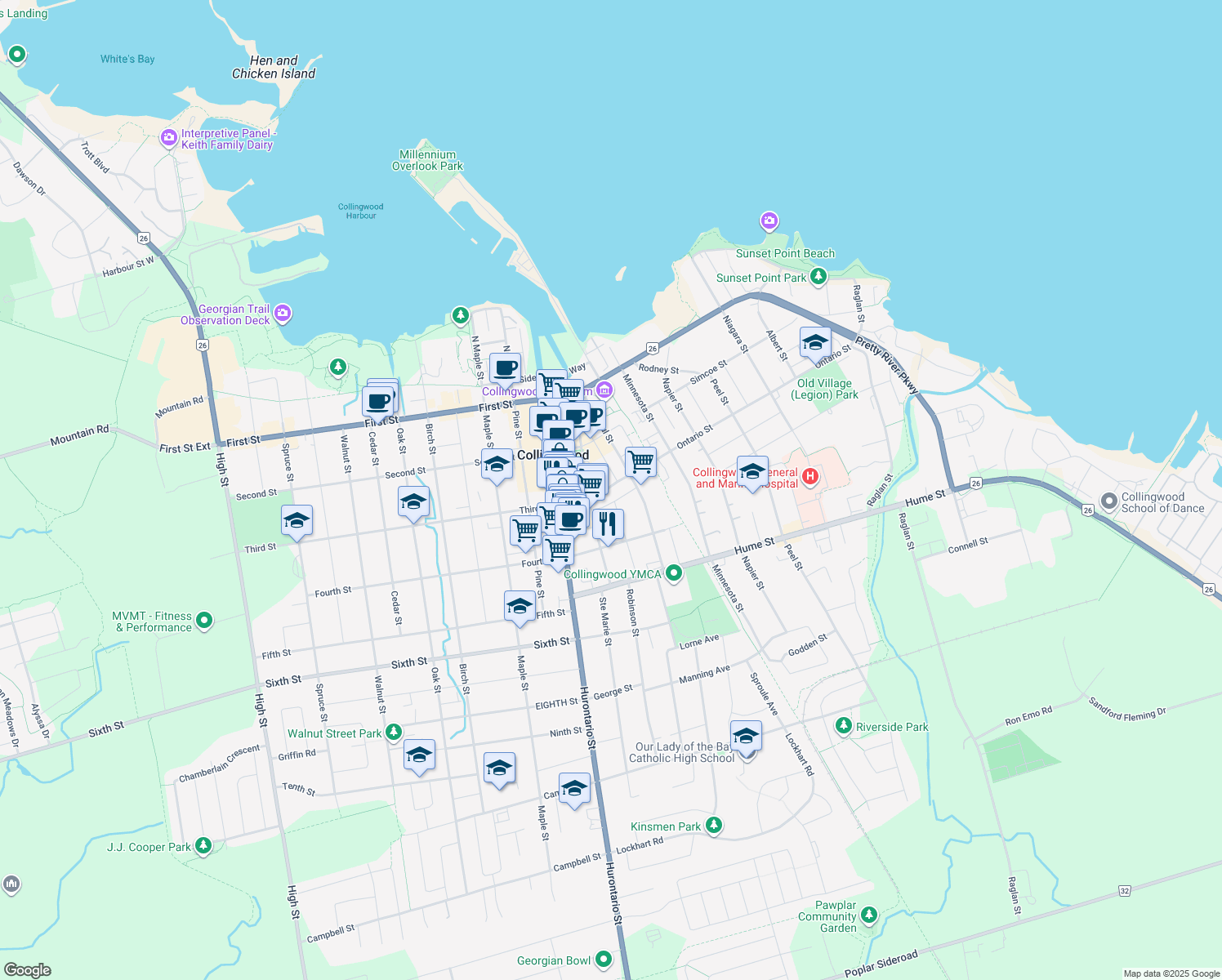 100 Ontario Street, Collingwood ON - Walk Score