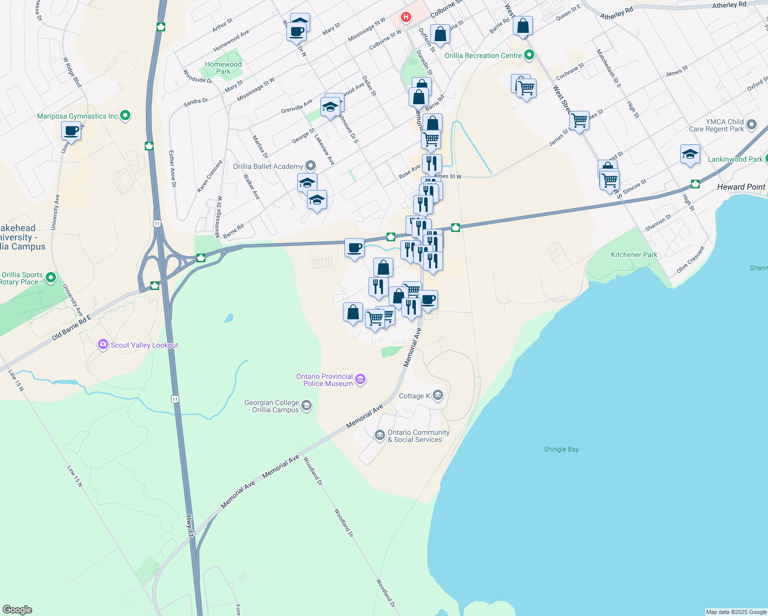 5 Ontario Street, Orillia ON - Walk Score