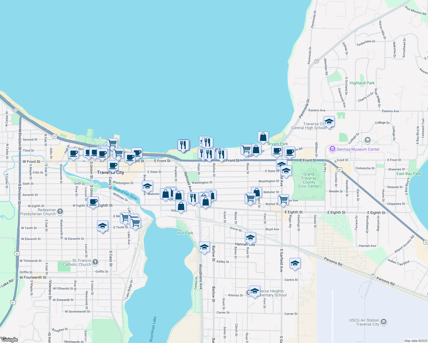 Traverse City Street Map