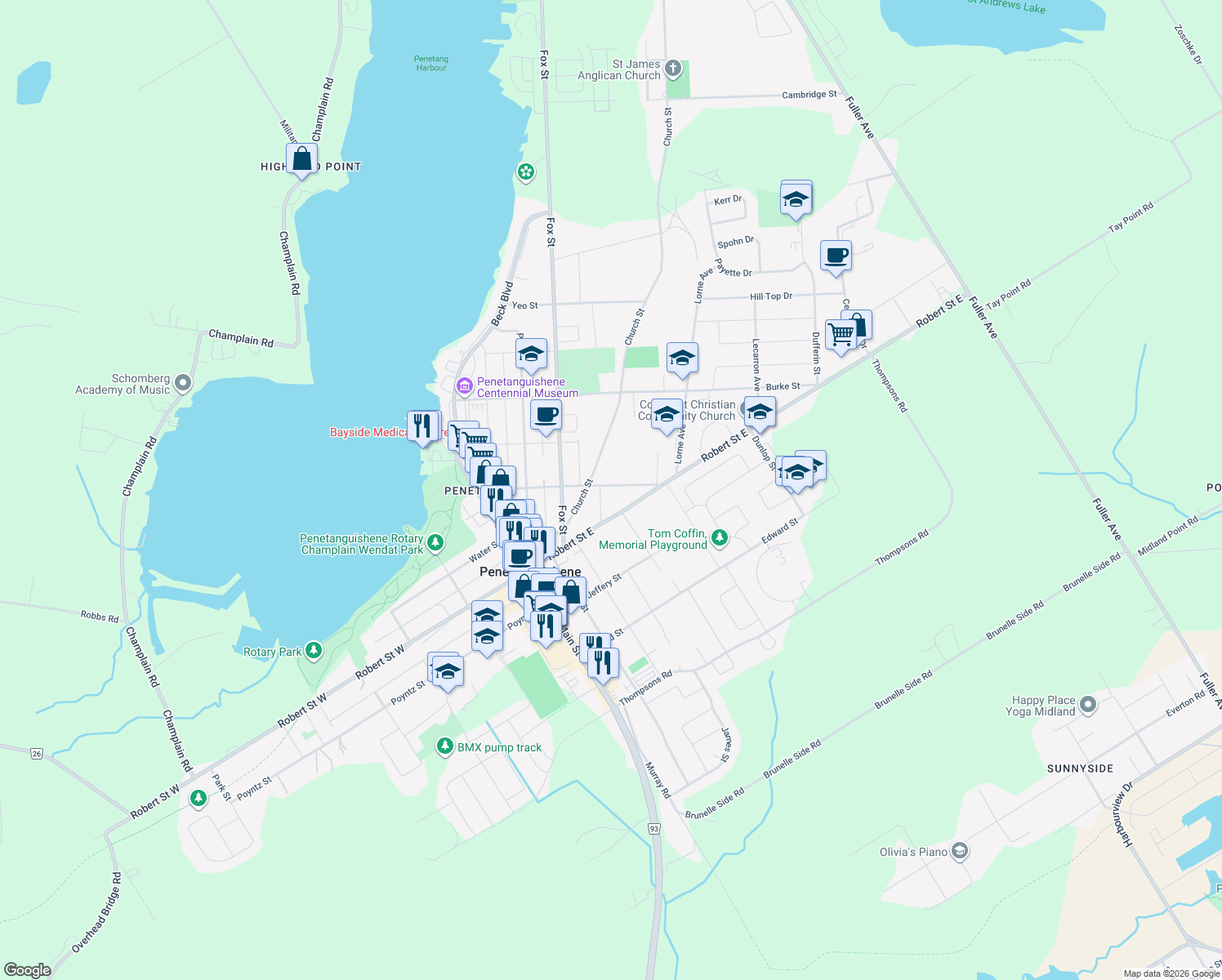 26 Brock Street, Penetanguishene ON - Walk Score