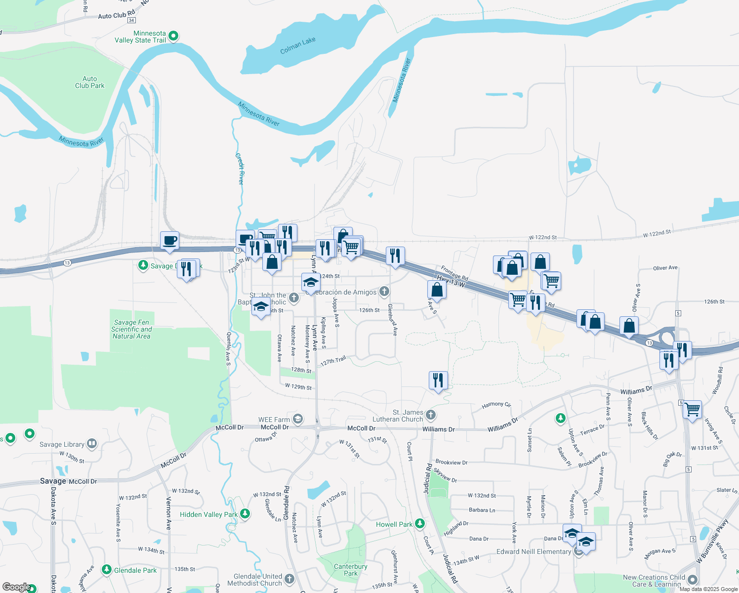 Dakota Avenue, Savage MN - Walk Score