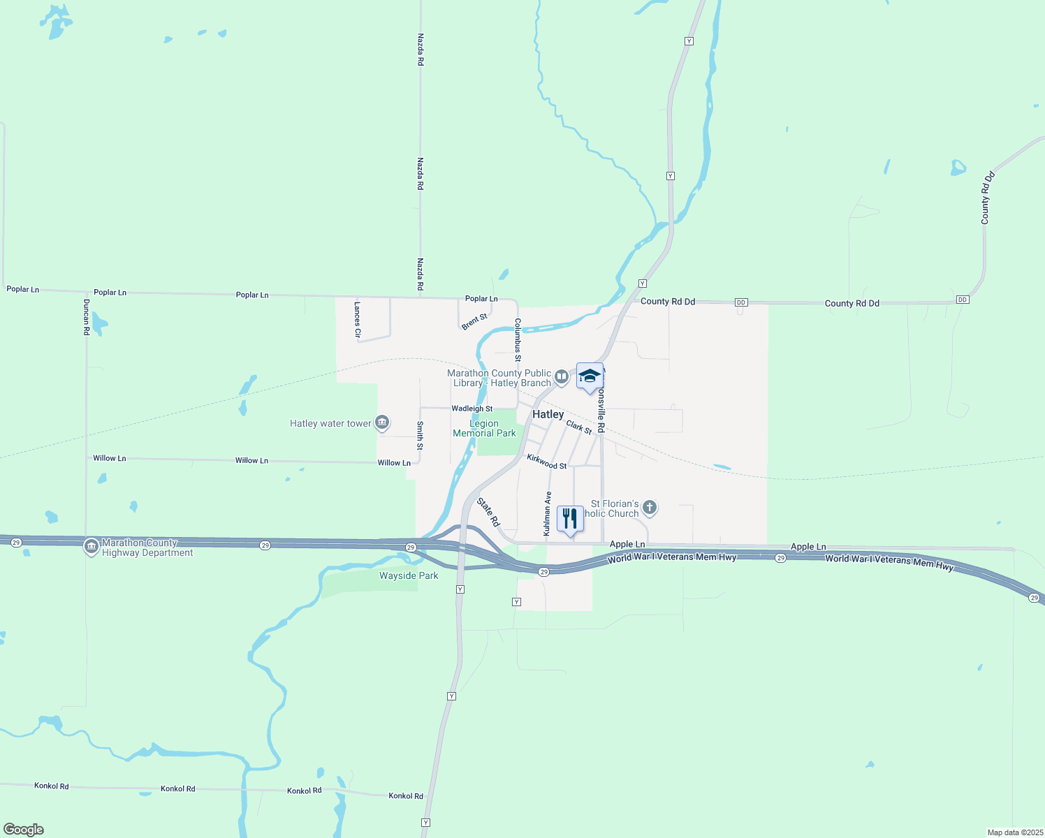 317 Curtis Avenue, Hatley WI - Walk Score