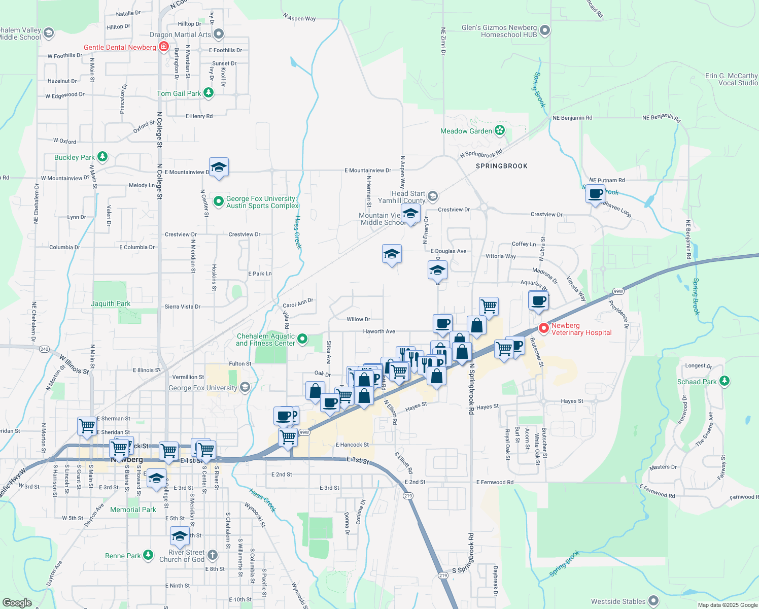 1207 Elliott Road, Newberg OR - Walk Score