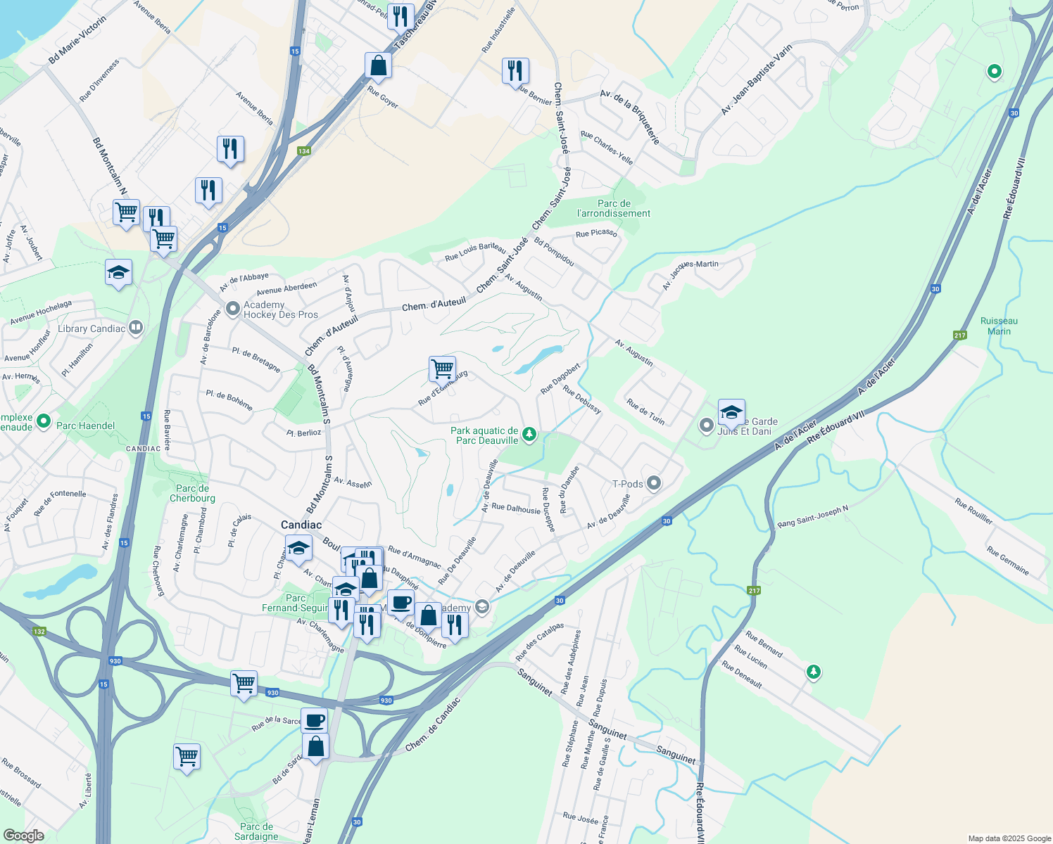 72 Rue d'Edimbourg, Candiac QC - Walk Score