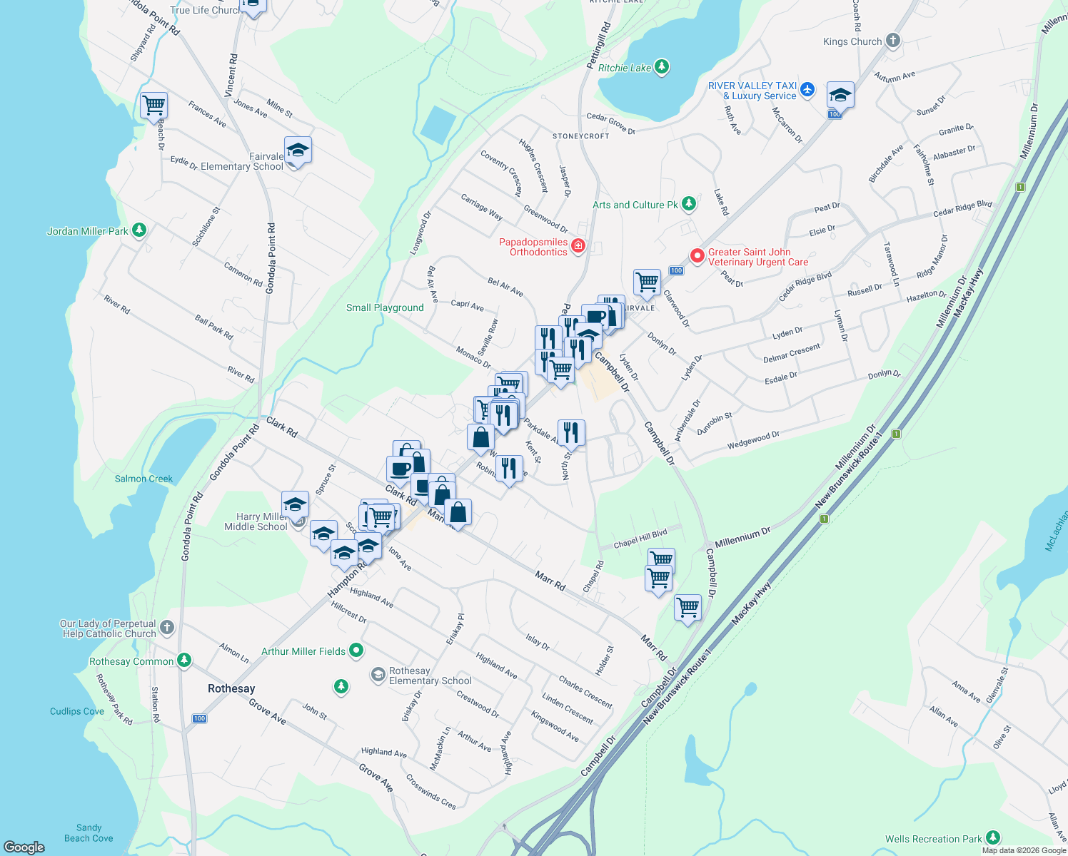 Rothesay NB - Walk Score