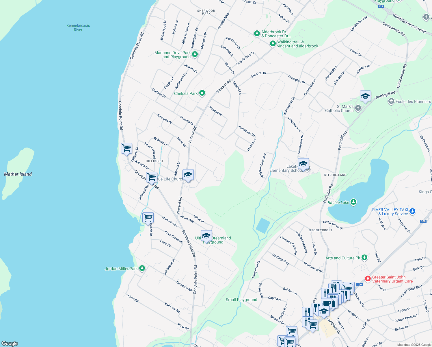 15 Tranquility Lane, Quispamsis NB - Walk Score