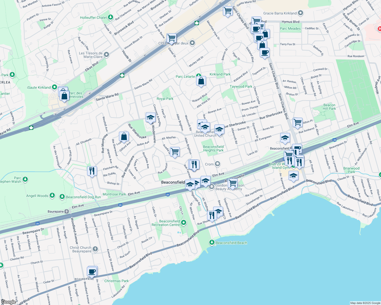 260 Brighton Drive, Beaconsfield QC - Walk Score