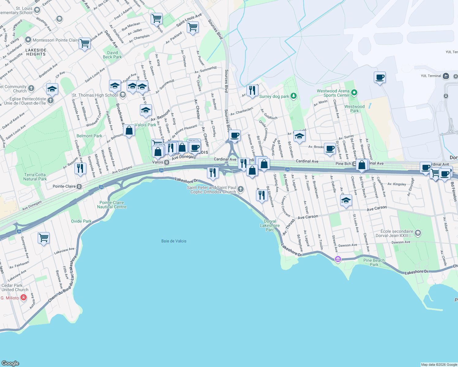 13 Avenue Lakebreeze, Pointe-Claire QC - Walk Score