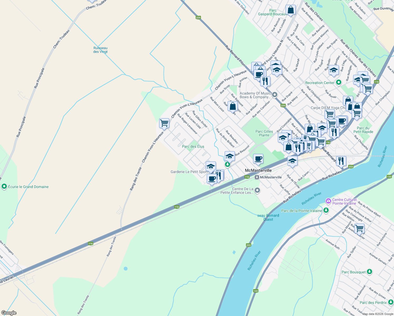 832 Rue Albert-Gamble, McMasterville QC - Walk Score