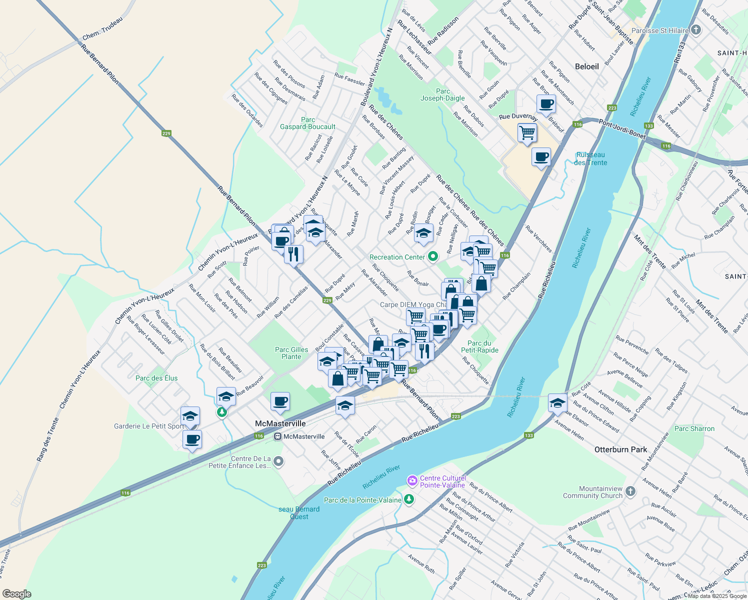 595 Rue Brousseau, Beloeil QC - Walk Score