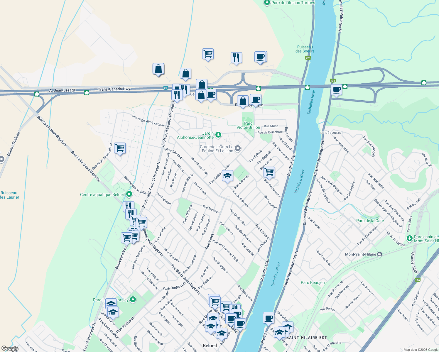 Beloeil QC - Walk Score