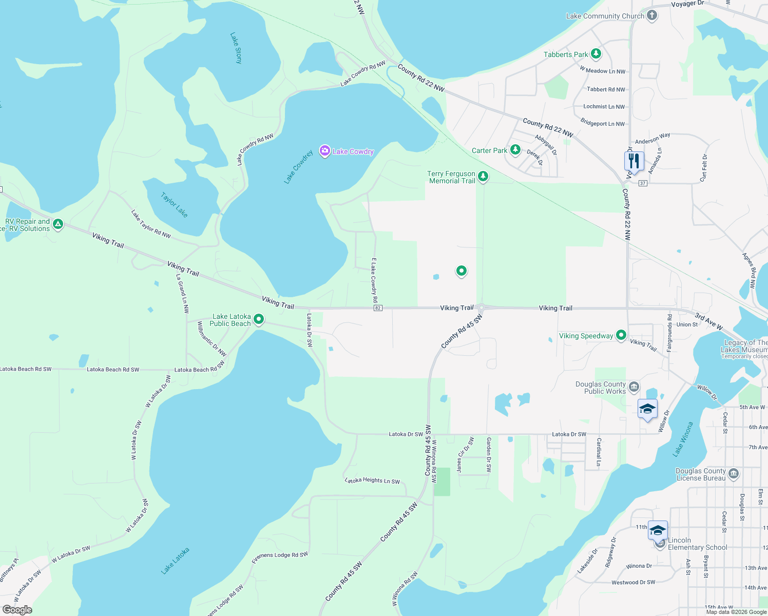 2511 County Road 82 Northwest, Alexandria MN - Walk Score