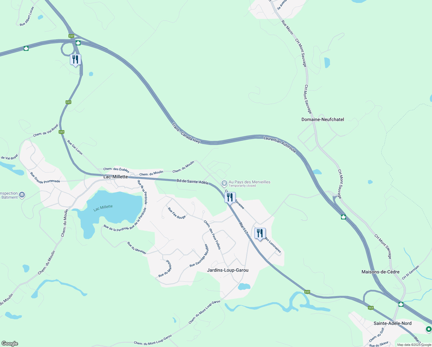 100 Place du Refuge, Sainte-Adèle QC - Walk Score