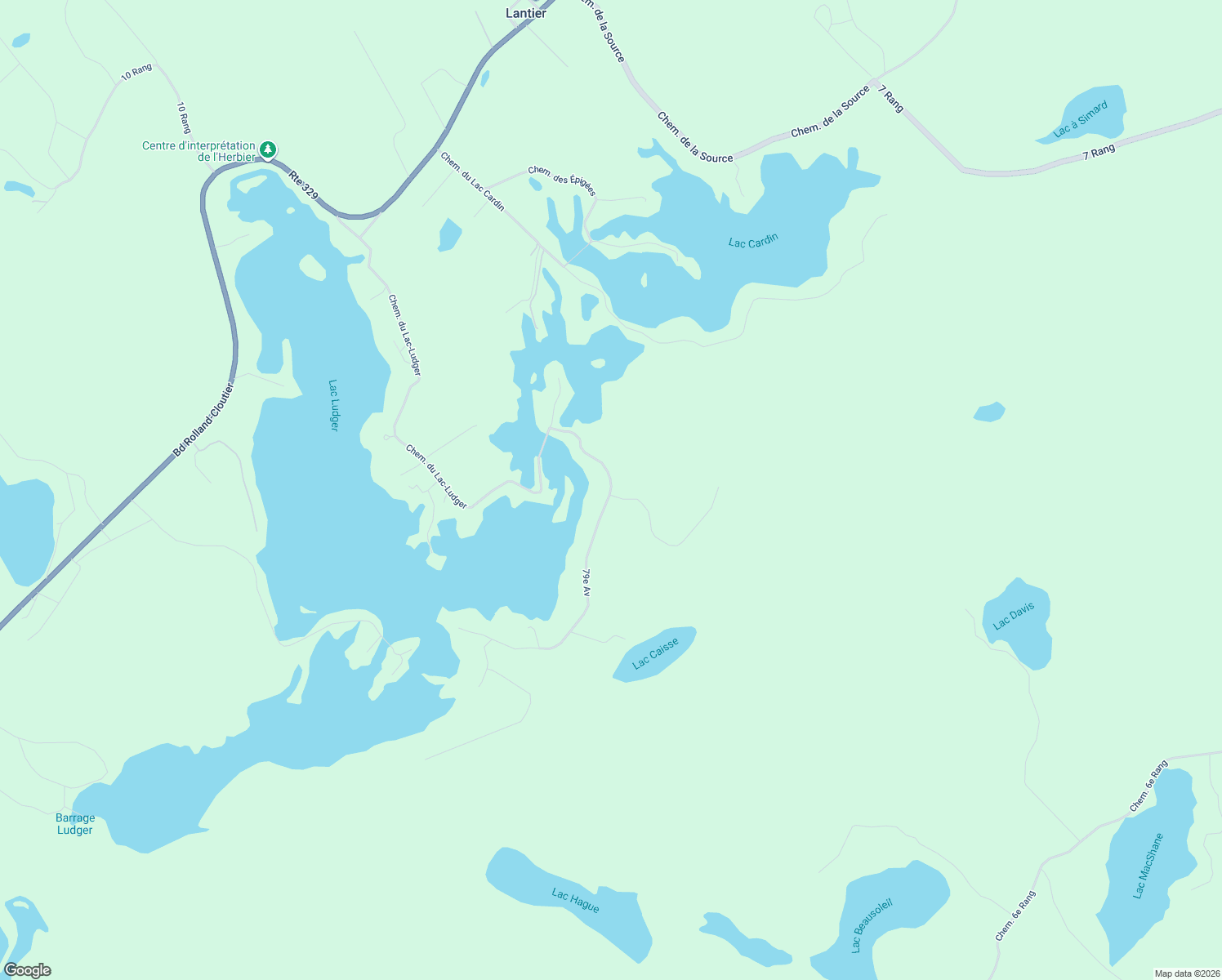 619 Chemin du Lac Ludger, Lantier QC - Walk Score