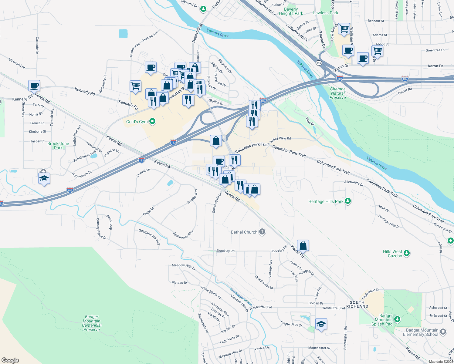 1020 Queensgate Drive, Richland WA - Walk Score