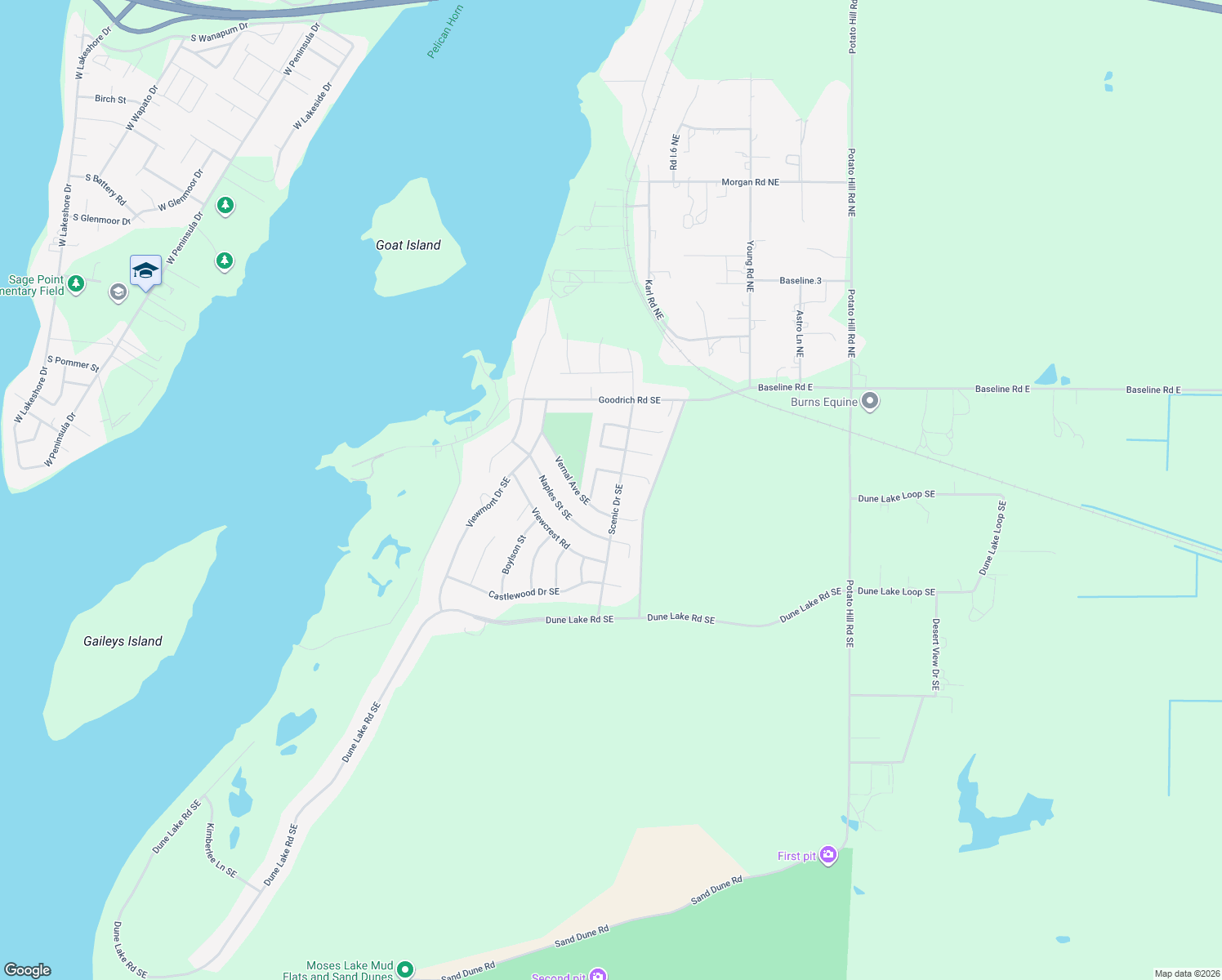 260 Scenic Drive Southeast, Moses Lake WA - Walk Score