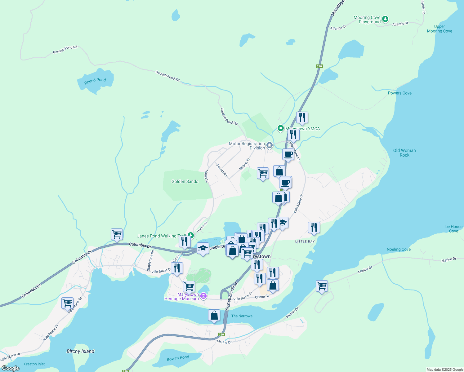34 Forest Road, Marystown NL - Walk Score