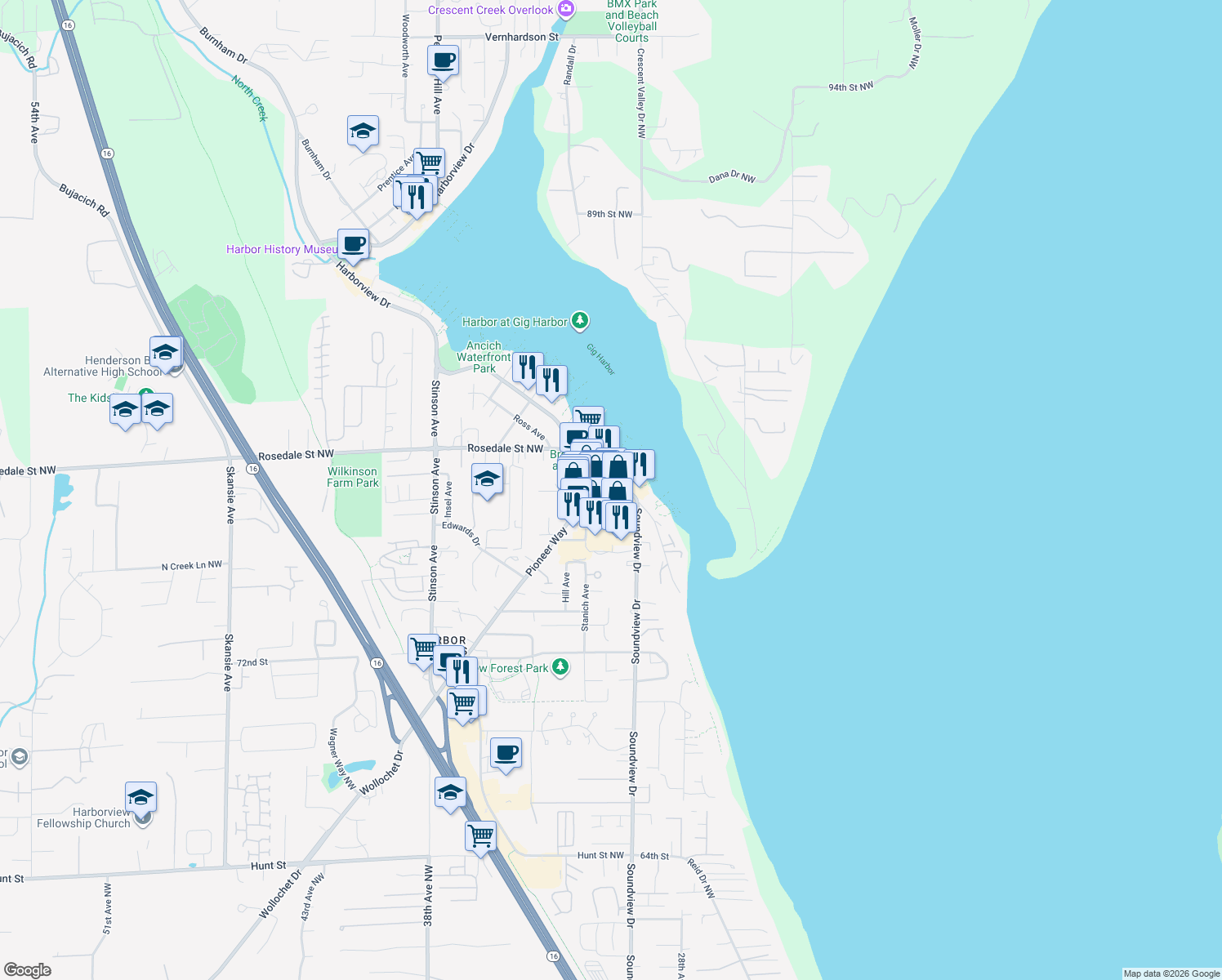 Gig Harbor WA - Walk Score