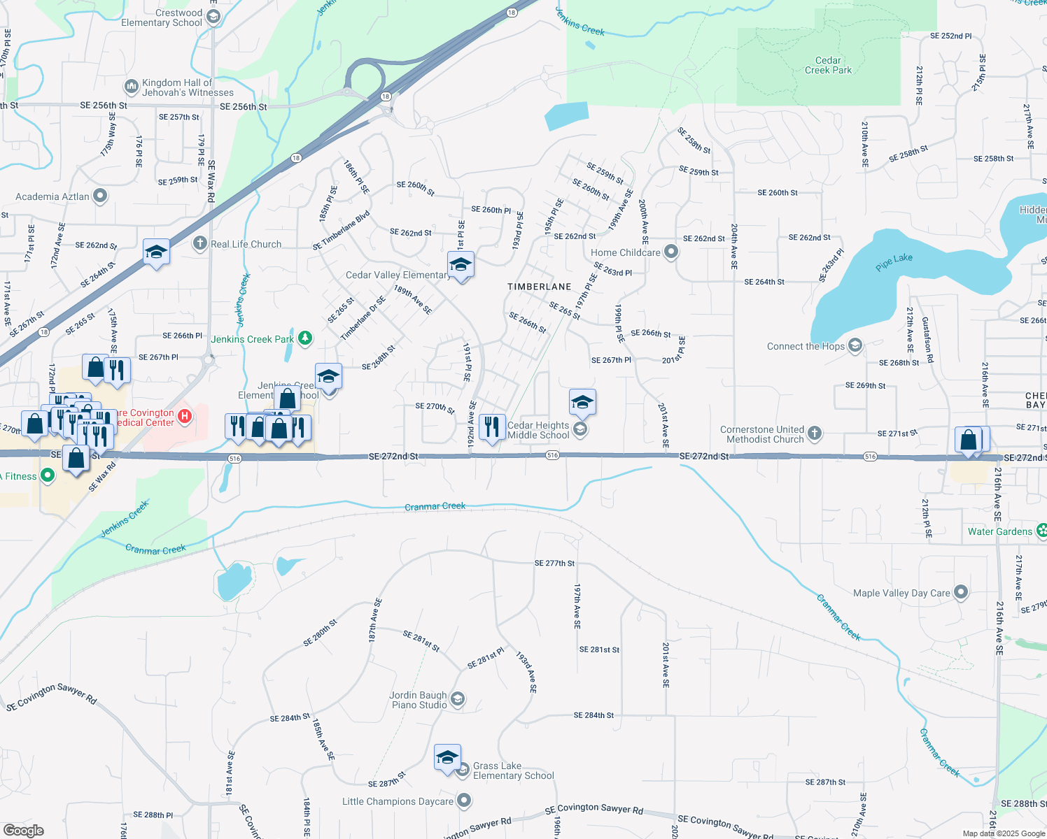 19413 Southeast 269th Place, Covington WA - Walk Score