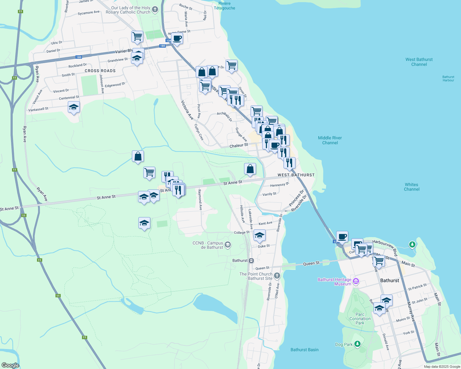 671 Saint Anne Street, Bathurst NB - Walk Score
