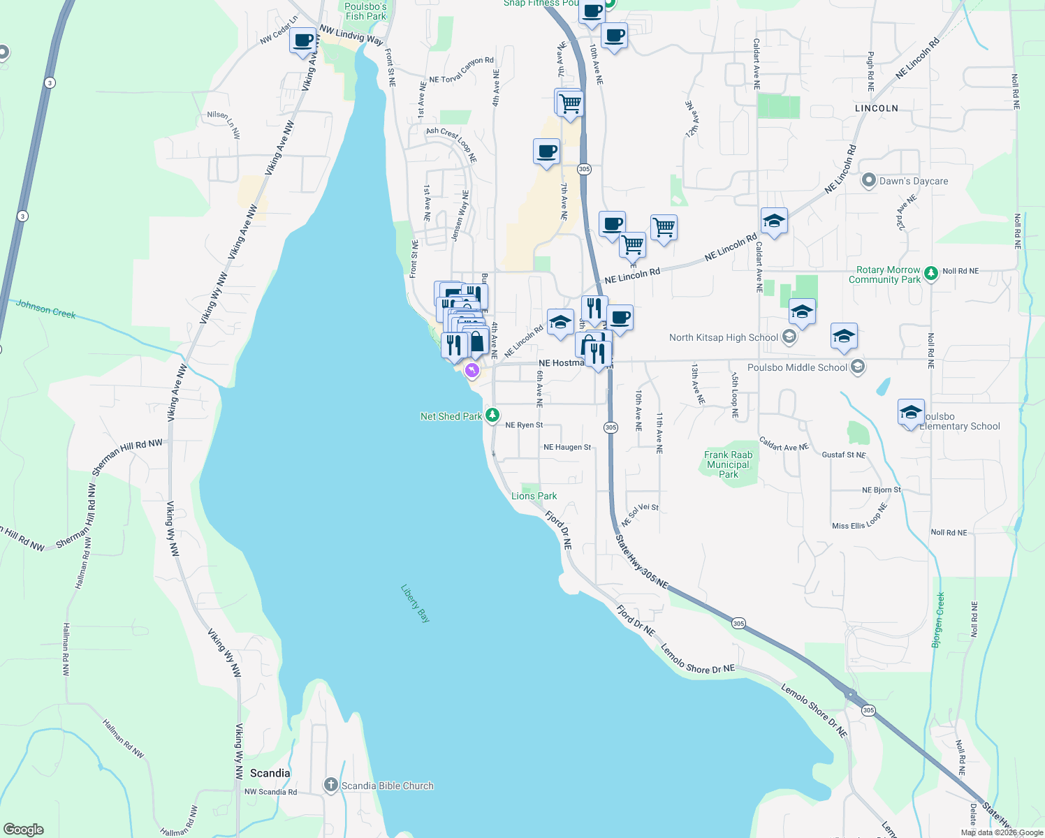 530 Northeast Ryen Street, Poulsbo WA - Walk Score