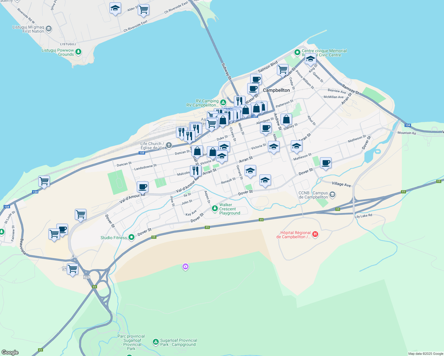 13 Dieppe Street, Campbellton NB - Walk Score