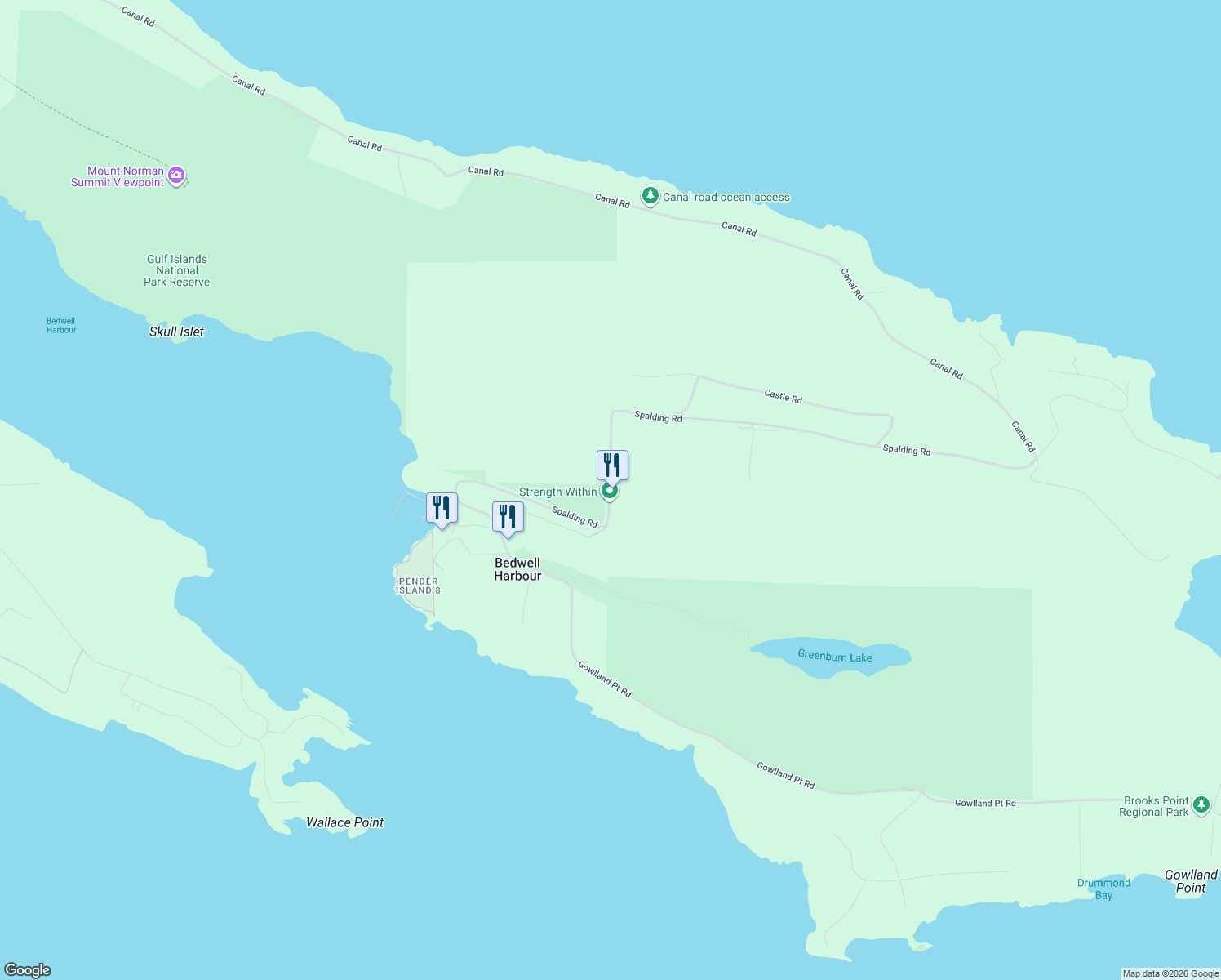 9809 Spalding Road, Pender Island BC - Walk Score