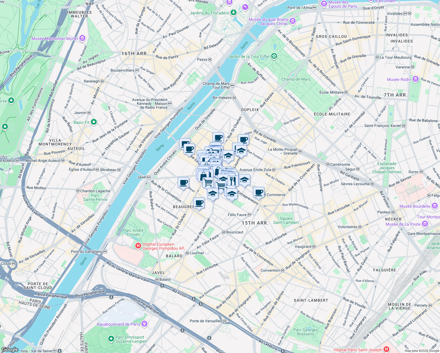 84 Avenue Emile Zola, Paris IDF - Walk Score