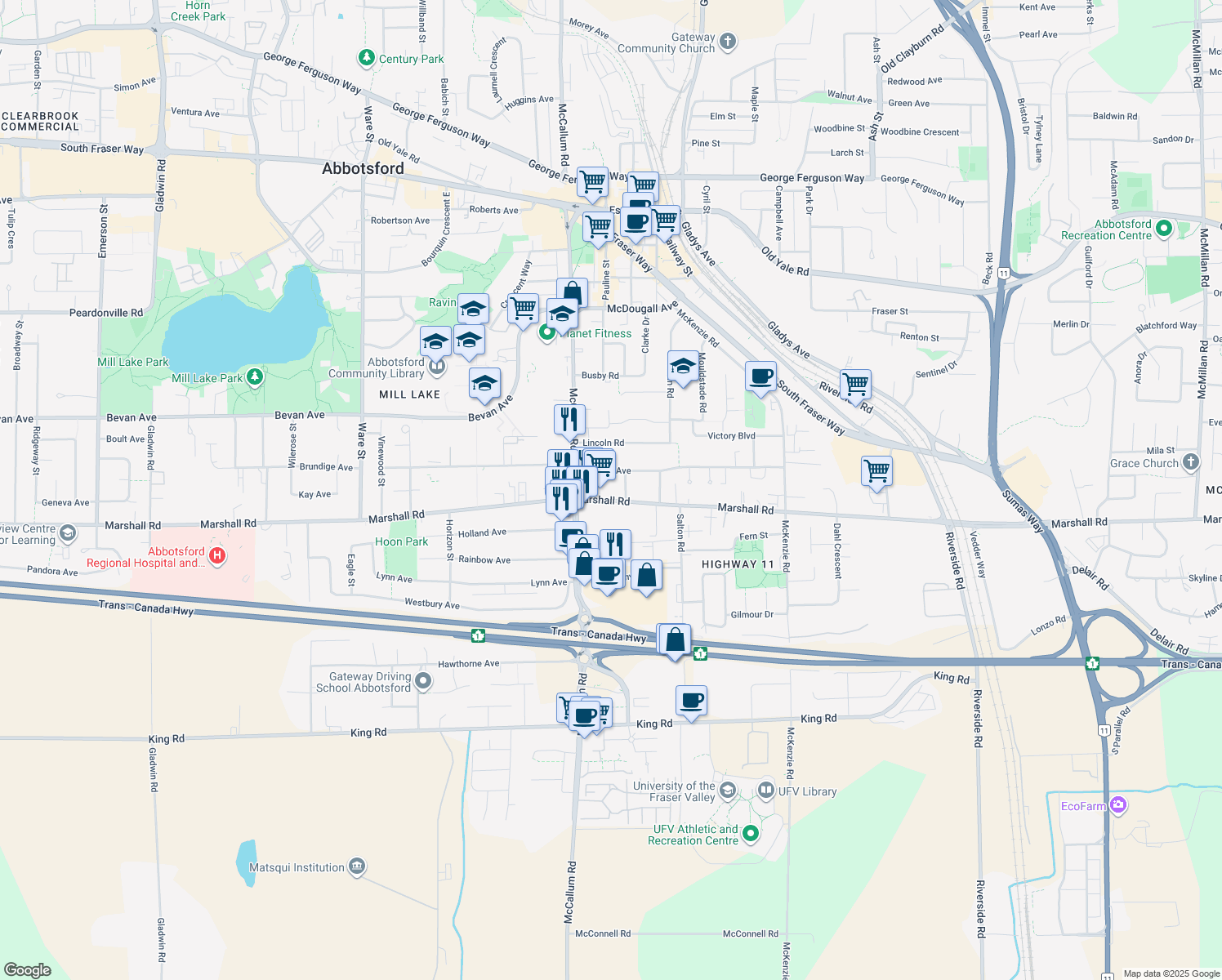33675 Marshall Road, Abbotsford BC - Walk Score