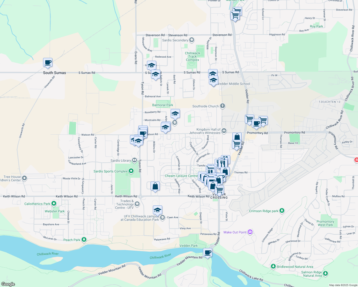 5948 Matsqui Street, Chilliwack BC - Walk Score