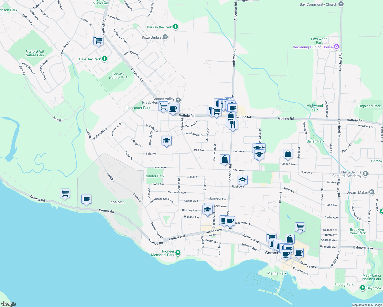 575 Aspen Road, Comox BC - Walk Score