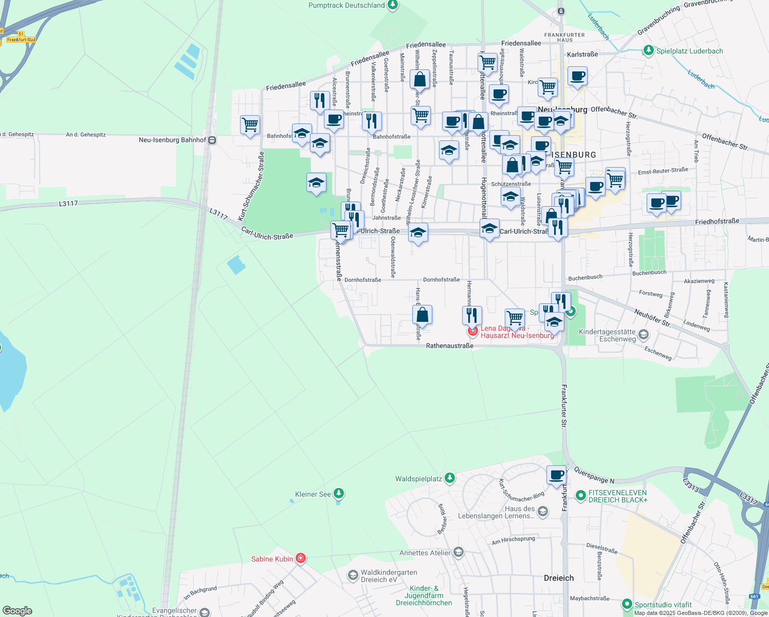 36 Dornhofstraße, Neu-Isenburg HE - Walk Score