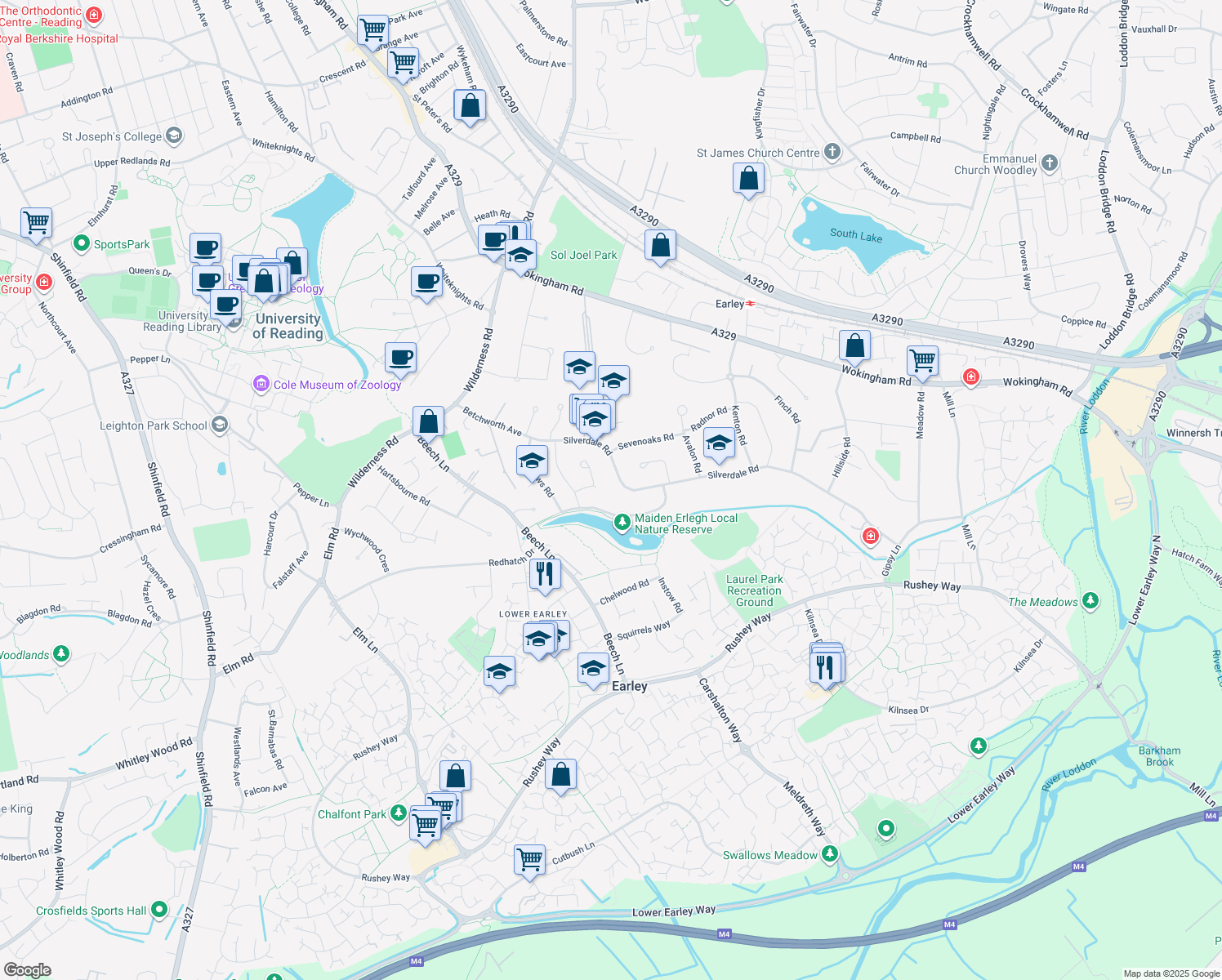 Silverdale Road, Earley England - Walk Score