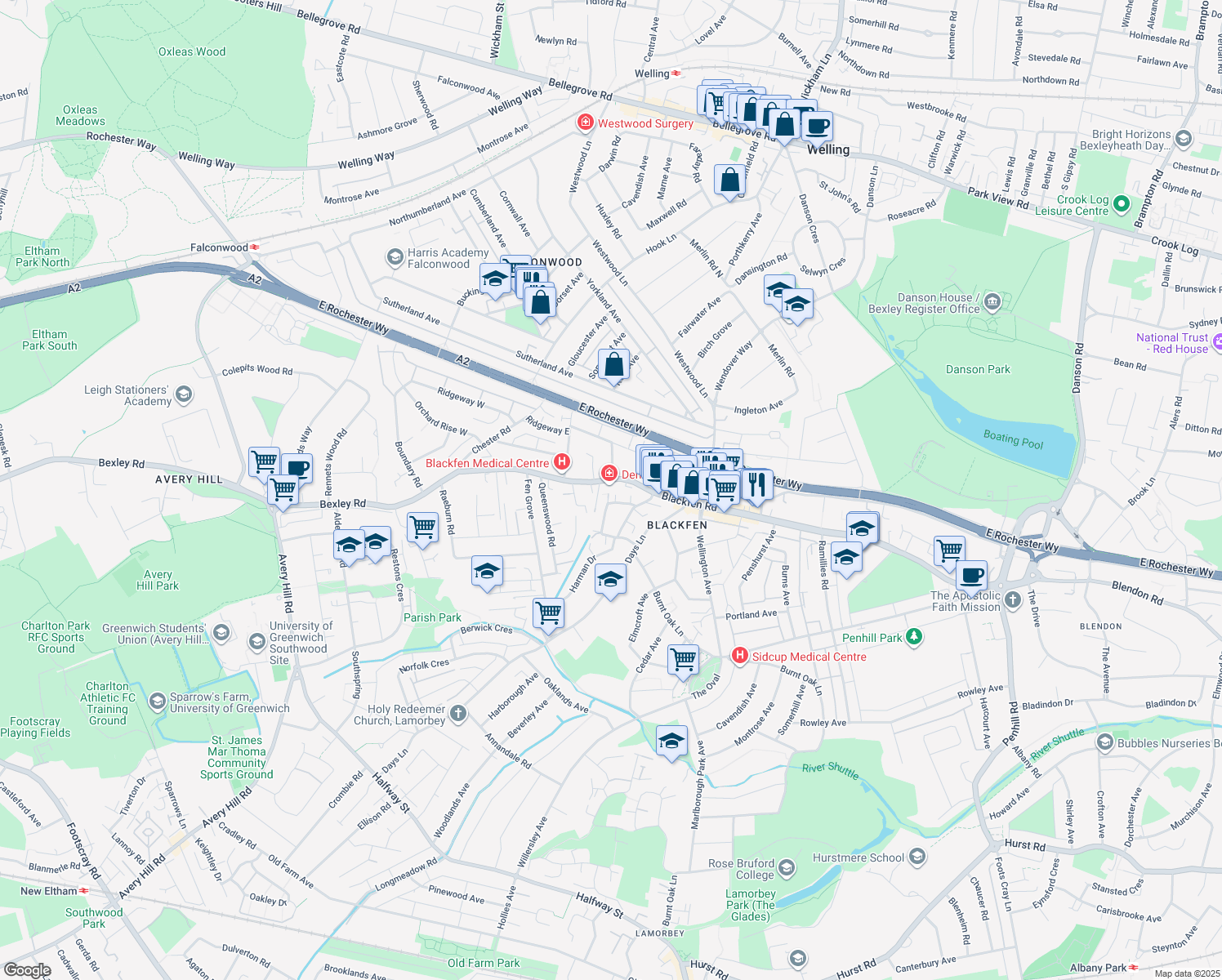 Blackfen Road, Greater London England - Walk Score