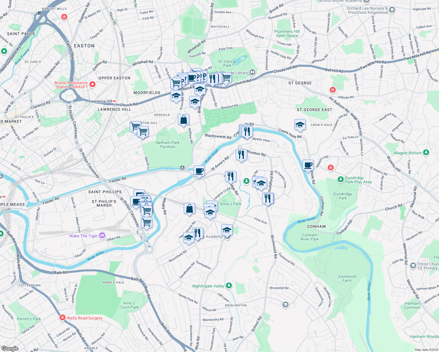 Newbridge Road, City of Bristol England - Walk Score