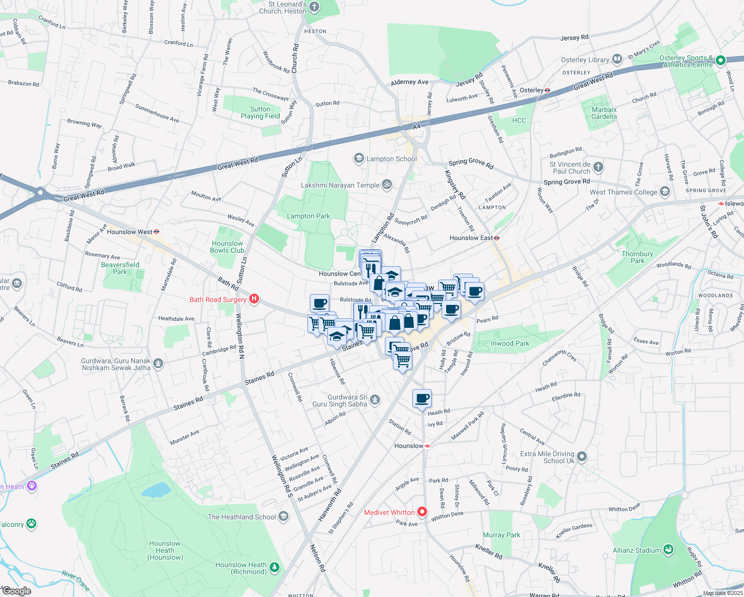 12 Lampton Road, Greater London England - Walk Score