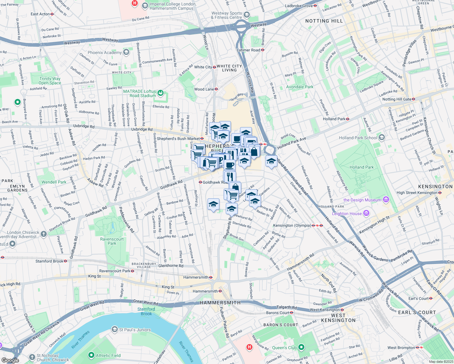 Shepherds Bush Road, Greater London England - Walk Score