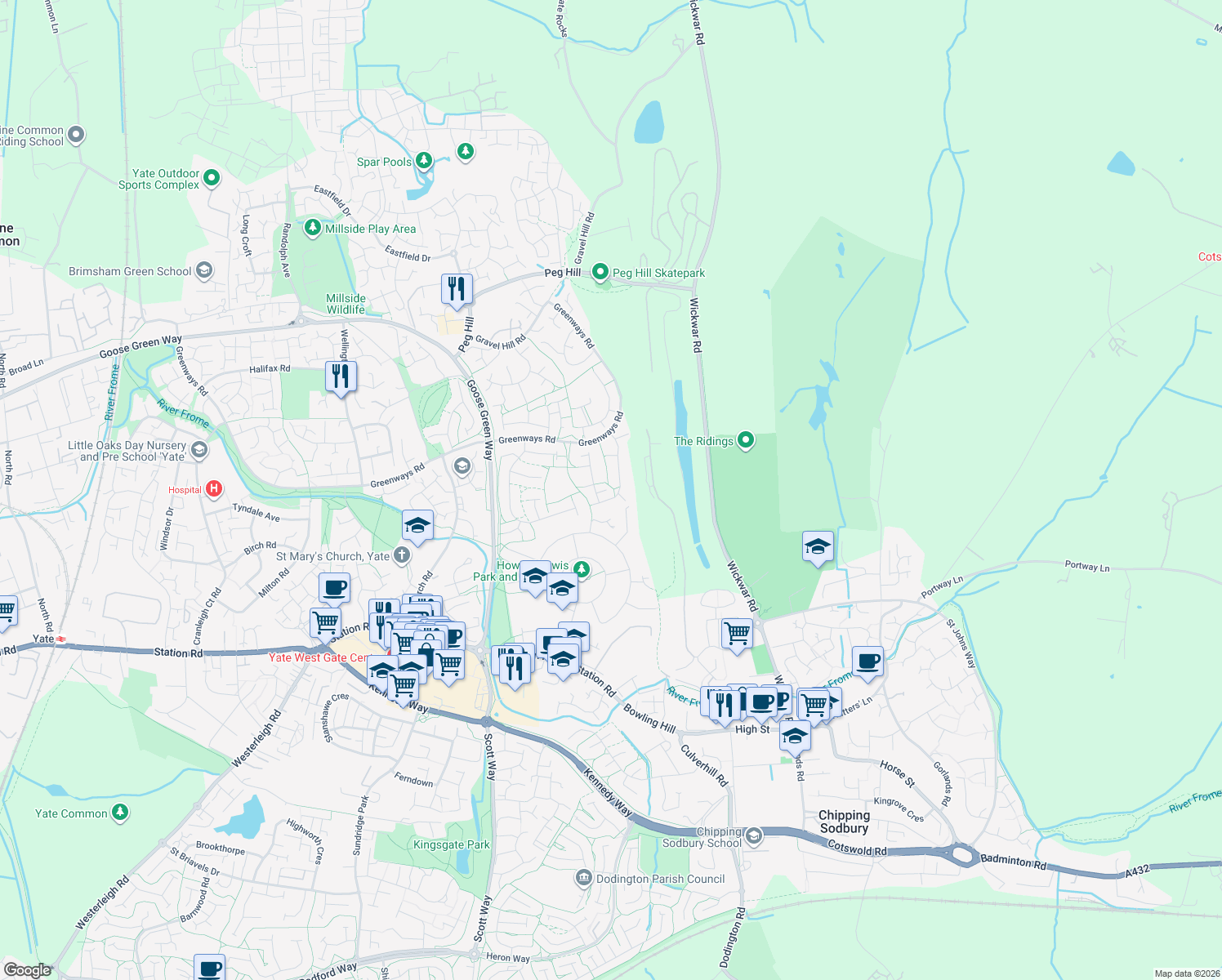 Dorset Way, Yate England - Walk Score