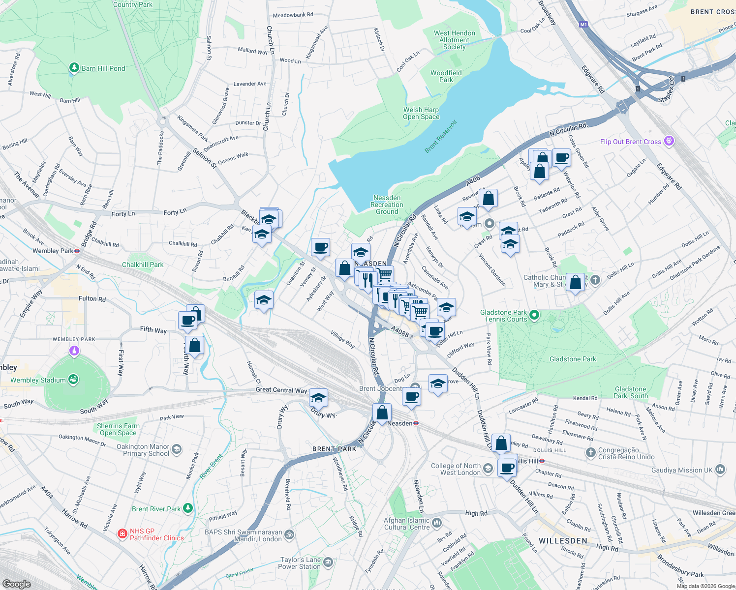 Neasden Lane North, Greater London England - Walk Score