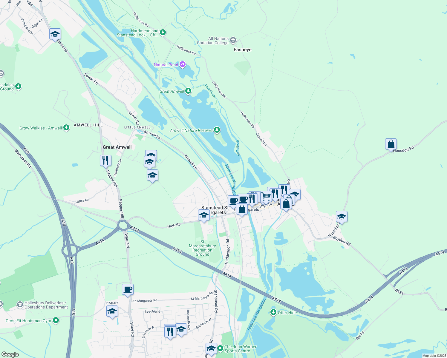 River Meads, Stanstead Abbotts England - Walk Score