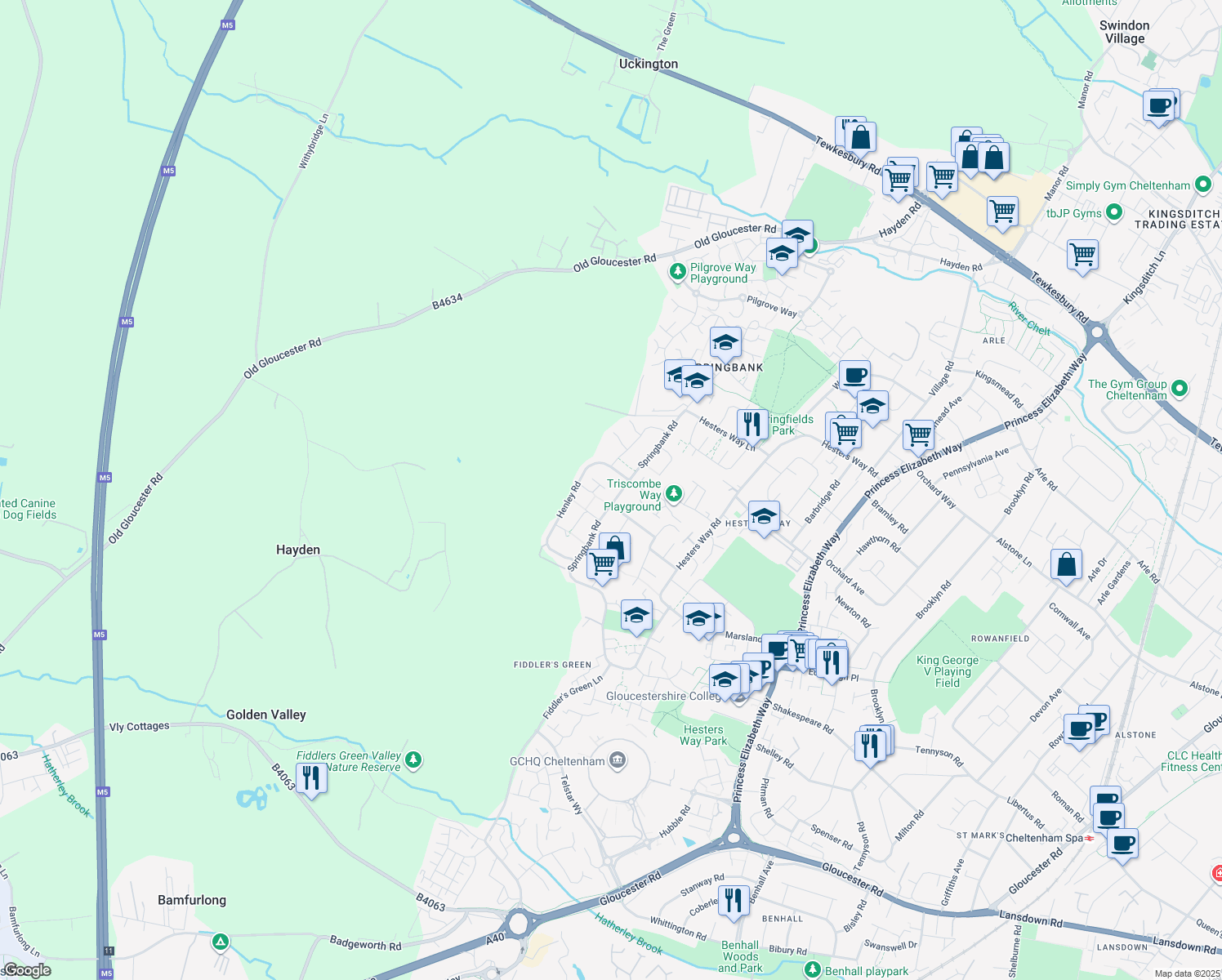 Springbank Road, Gloucestershire England - Walk Score