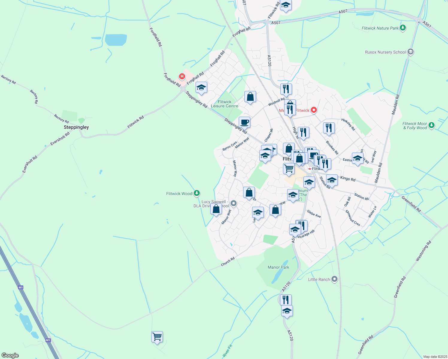 The Quantocks, Flitwick England - Walk Score