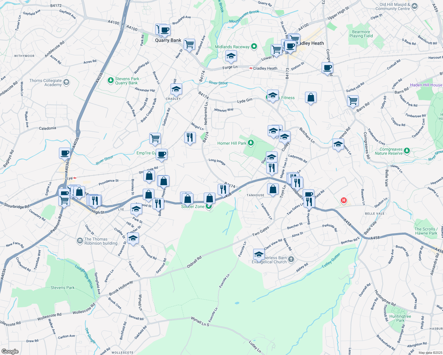 50 Park Lane, Halesowen England - Walk Score