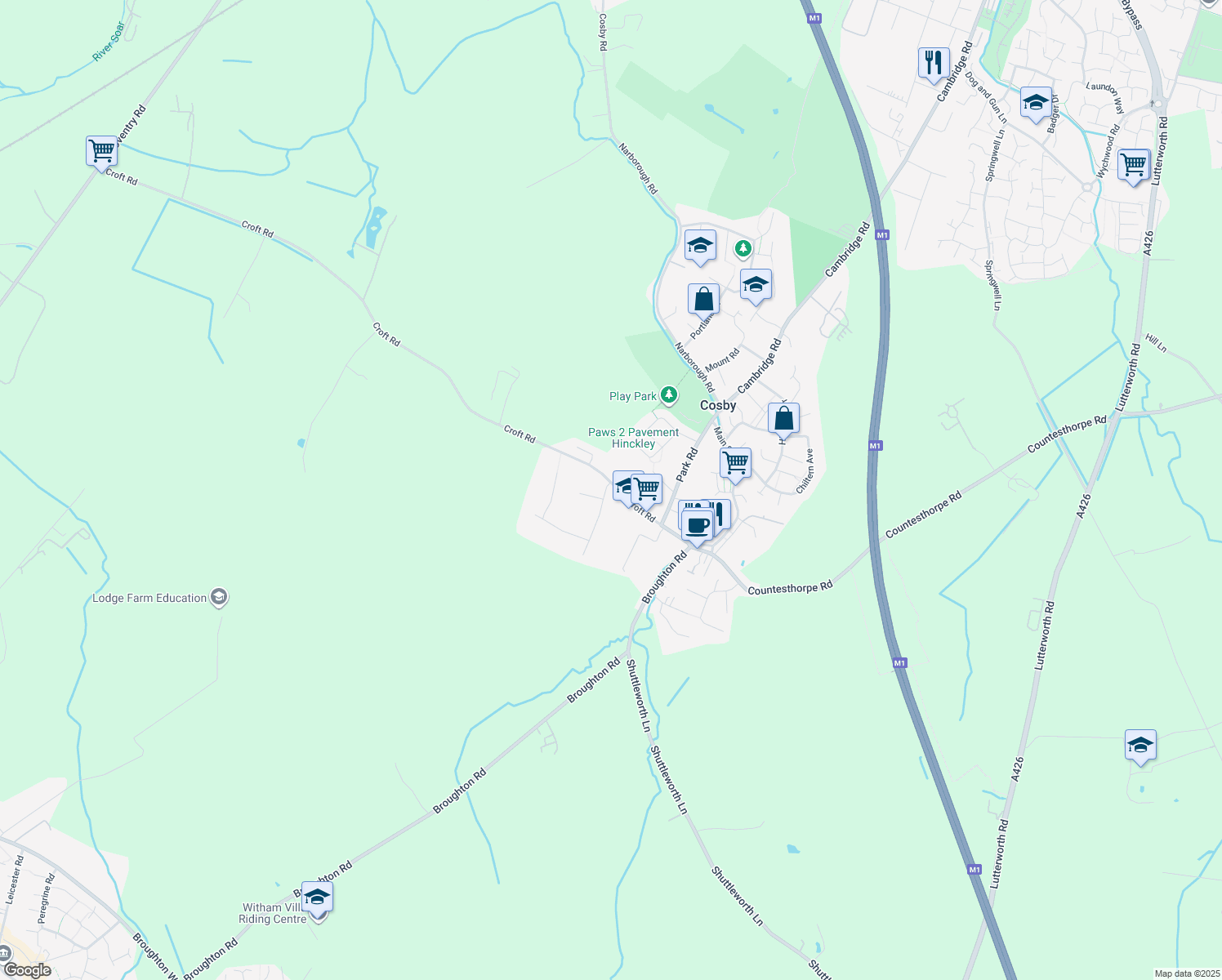 Croft Road, Cosby England - Walk Score