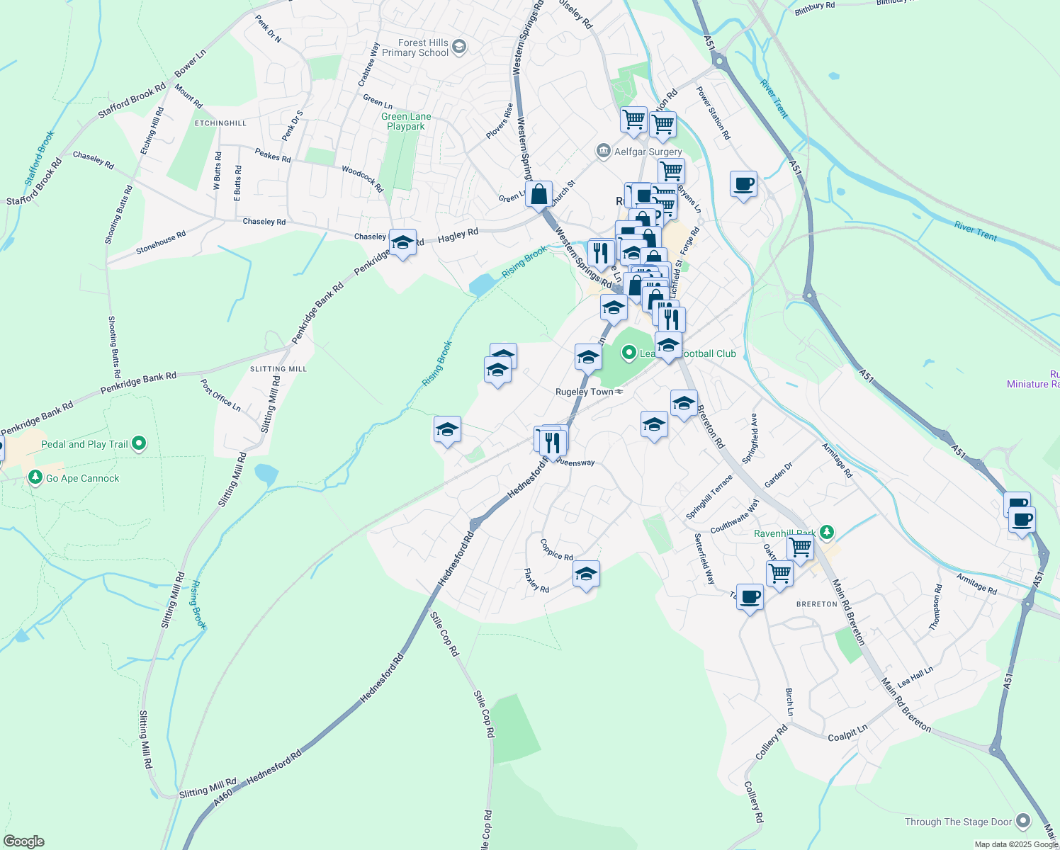 Hagley Park Gardens, Staffordshire England - Walk Score