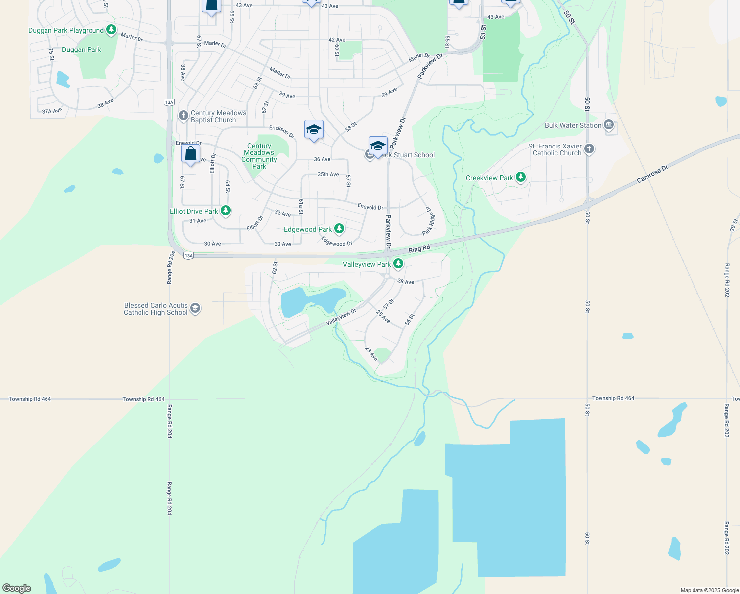 Valleyview Drive, Camrose AB - Walk Score