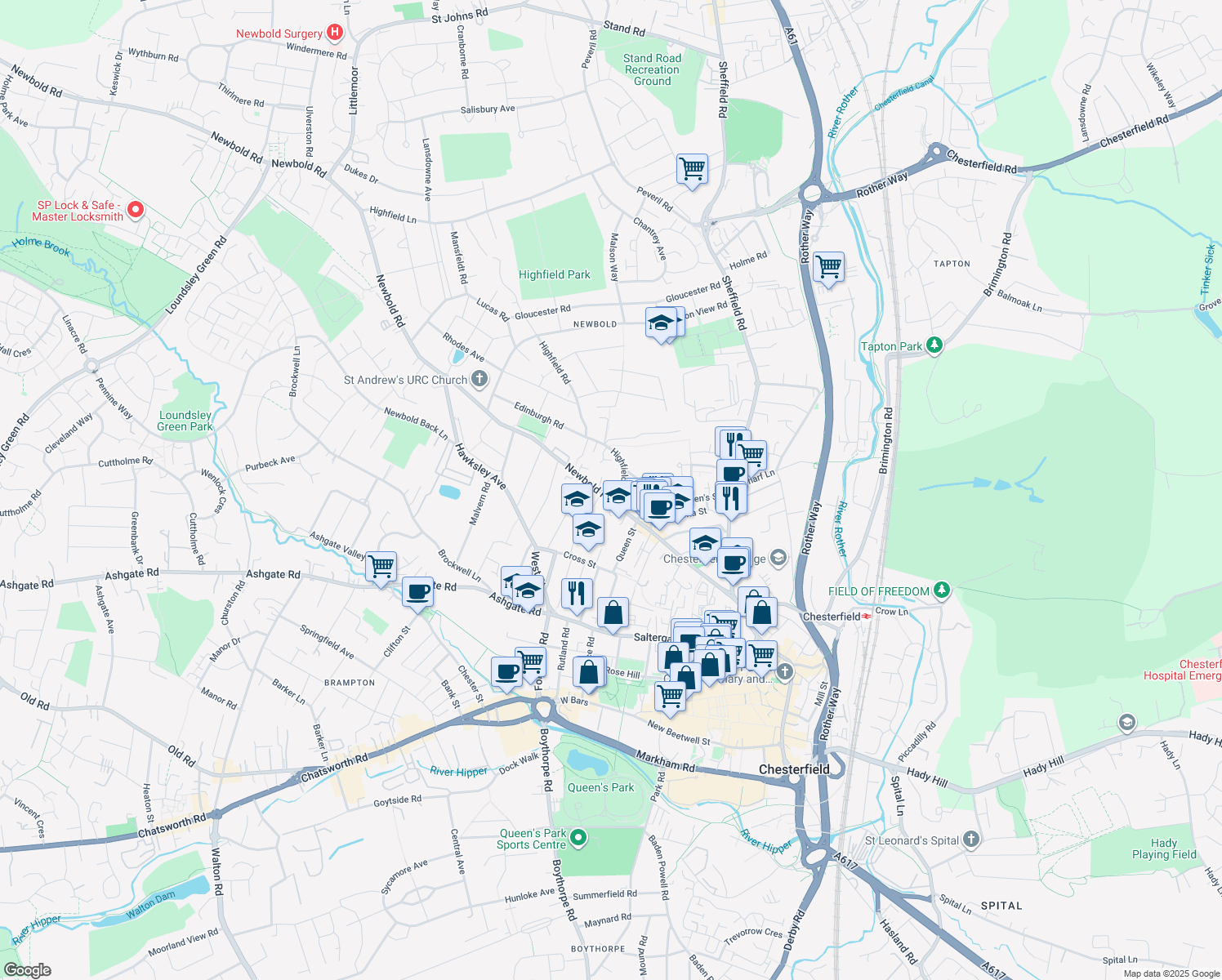 Highfield Road, Derbyshire England - Walk Score